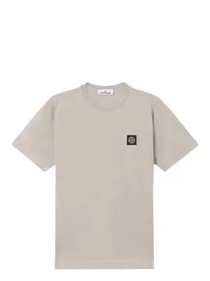 Stone Island Logo-patch T-shirt - Gray