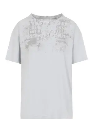 MAISON MARGIELA Number Regular T-shirt - Gray