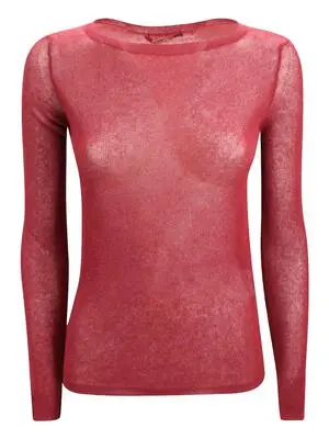 Max Mara Crew Neck Top - Brown