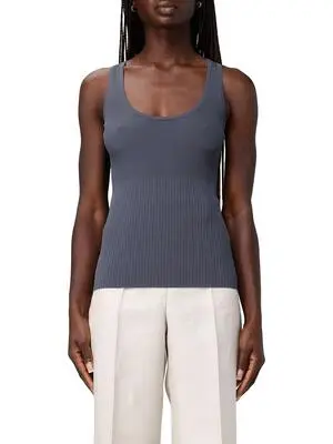 Max Mara Basic Cotton Top - Gray