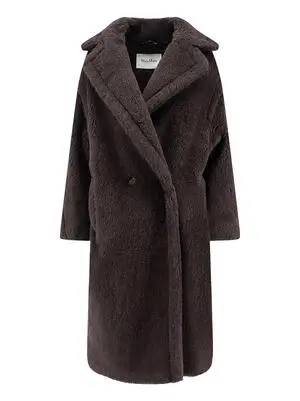 Max Mara Tedgirl Alpaca, Virgin Wool And Silk Coat - Multicolor