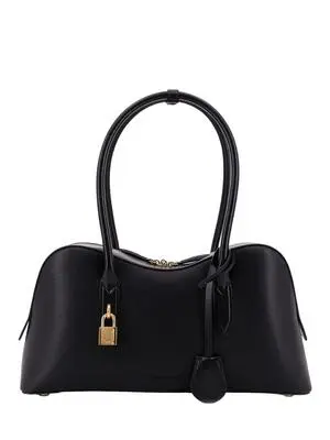 Stella McCartney Stella Ryder Medium Vegan Leather Shoulder Bag - Black