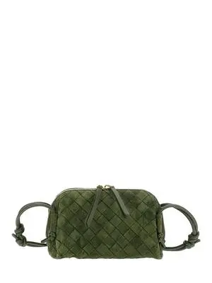 Bottega Veneta Intrecciato Suede Pouch - Multicolor