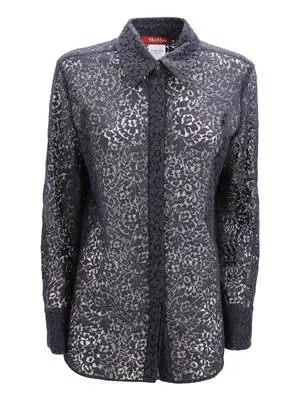 Max Mara MAX MARA STUDIO Gala Lace Shirt Blue