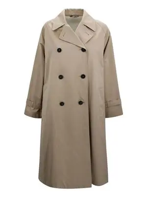 Max Mara Ghia Double-breasted Cotton Trench Coat - Brown