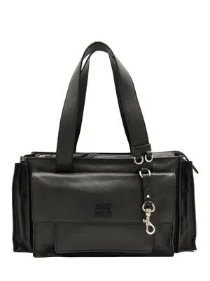 Miu Miu Leather Shoulder Bag - Black