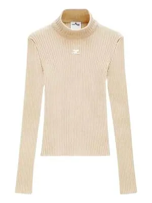 COURREGES Ribbed Knit Sweater – Re-edition - Brown