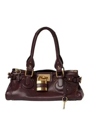 Chloé CHLOE Paddington Leather Shoulder Bag Multicolor