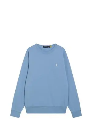 Polo Ralph Lauren Polo Ralph Lauren Light Blue Cotton Crew-Neck Sweatshirt Men Blue