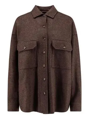 Loro Piana Darby Novalis Stretch Cashmere Overshirt - Multicolor