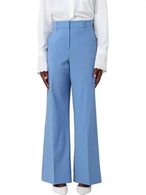 Max Mara Virgin Wool Trousers - Blue