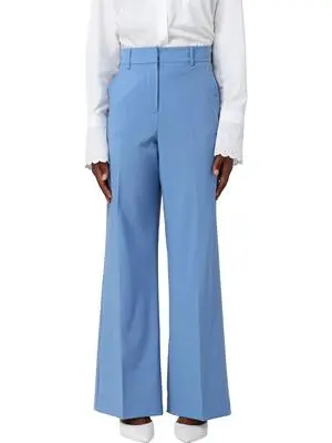 Max Mara Virgin Wool Trousers - Blue