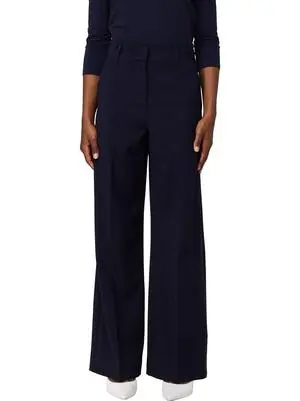 Max Mara Virgin Wool Trousers - Blue