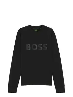 BOSS Salbo Cotton Blend Sweatshirt - Black