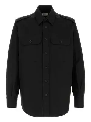 Alexander McQueen Cotton Shirt - Black