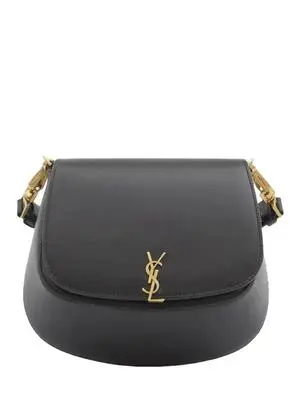 Saint Laurent SAINT LAURENT Calfskin Shoulder Bag Brown