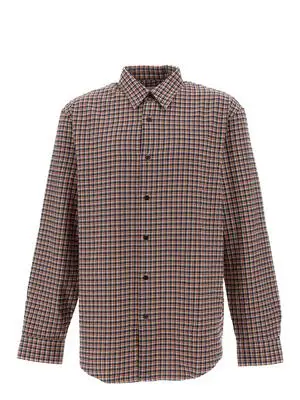 Dries Van Noten Dries Van Noten Men Caper Checked Cotton Shirt Multicolor