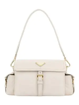 Prada Prada Leather Tote Bag White