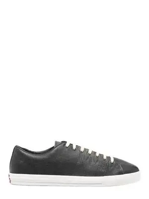 Prada Low-top Leather Trainers - Black