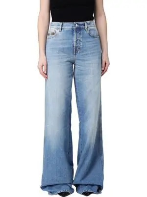 Gucci Cotton Denim Wide-leg Jeans - Blue