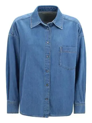 Max Mara Cotton Denim Shirt - Blue