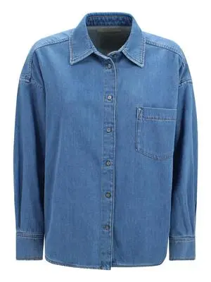 Max Mara Cotton Denim Shirt - Blue