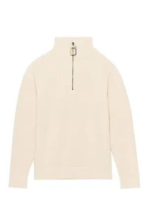 JW Anderson Wool And Cotton Blend Half-zip Jumper - Multicolor