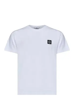 Stone Island White 60/2 Cotton Jersey Slim-fit T-shirt - Multicolor