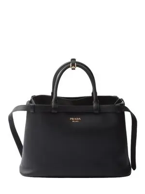 Prada Leather Tote Bag - Black