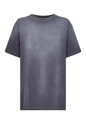 MUGLER Taupe Cotton Jersey Logo T-shirt - Multicolor
