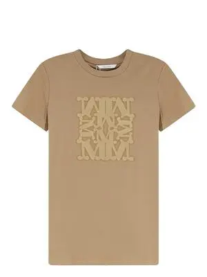Max Mara Cotton Embroidered T-shirt - Multicolor