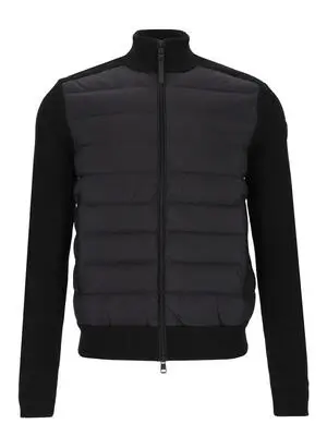 Moncler Quilted Zipped Jacket - Black