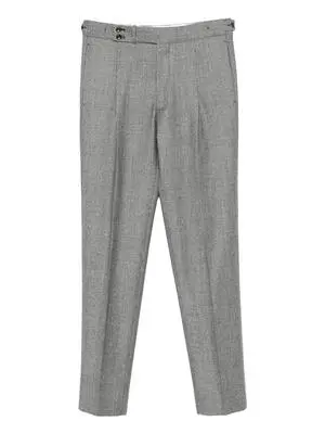 Tagliatore Houndstof Tailored Trousers - Black