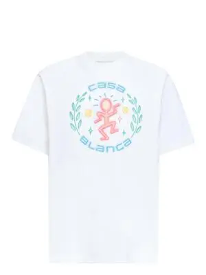 Casablanca White Dance Joy T-shirt - Multicolor
