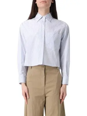 MAX MARA MAX MARA Cropped Striped Cotton Shirt