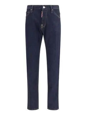 Dsquared2 Long Stretch Cotton Jeans - Blue