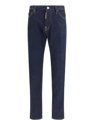 Dsquared2 DSQUARED2 Long Stretch Cotton Jeans Blue