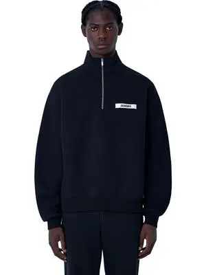 Jacquemus Le Camionneur Gros Grain Sweatshirt - Black