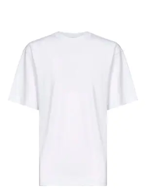 Dries Van Noten White Cotton Jersey Oversized T-shirt - Multicolor