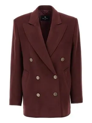 Etro Wool And Cashmere Blazer - Multicolor