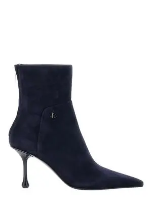 JIMMY CHOO Cycas' Blue Ankle Boots With Stiletto Heel And Side Zip Closure In Suede For - Multicolor