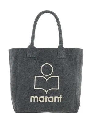 Isabel Marant Étoile Yenky Cotton Tote Bag - Gray