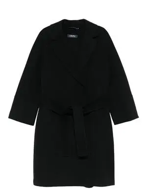 Max Mara Arona Double Wool Coat - Black