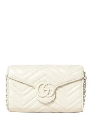 Gucci Mini Cross Body Bag In Calf Skin - Cream