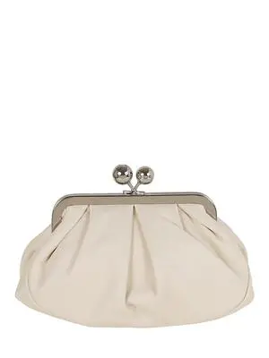 Max Mara Leather Shoulder Bag - White