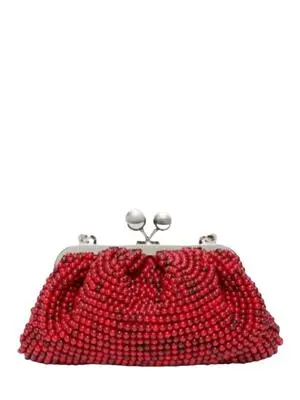 Max Mara Beaded Clutch - Red