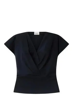 Isabel Marant Étoile Nadrine Draped Cotton Jersey T-shirt - Black
