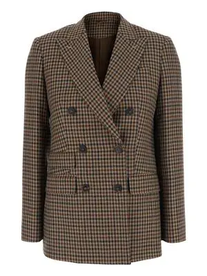 Max Mara Deserto Wool Blazer - Brown