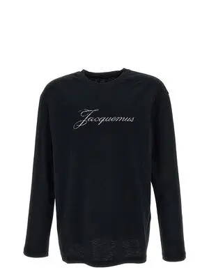 Jacquemus Jacquemus Men Long Sleeve Logo T-Shirt Multicolor