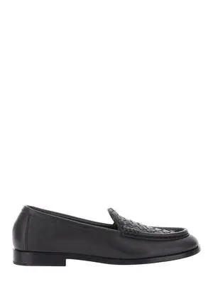 Bottega Veneta Silenzio Intreccio Leather Loafers - Multicolor